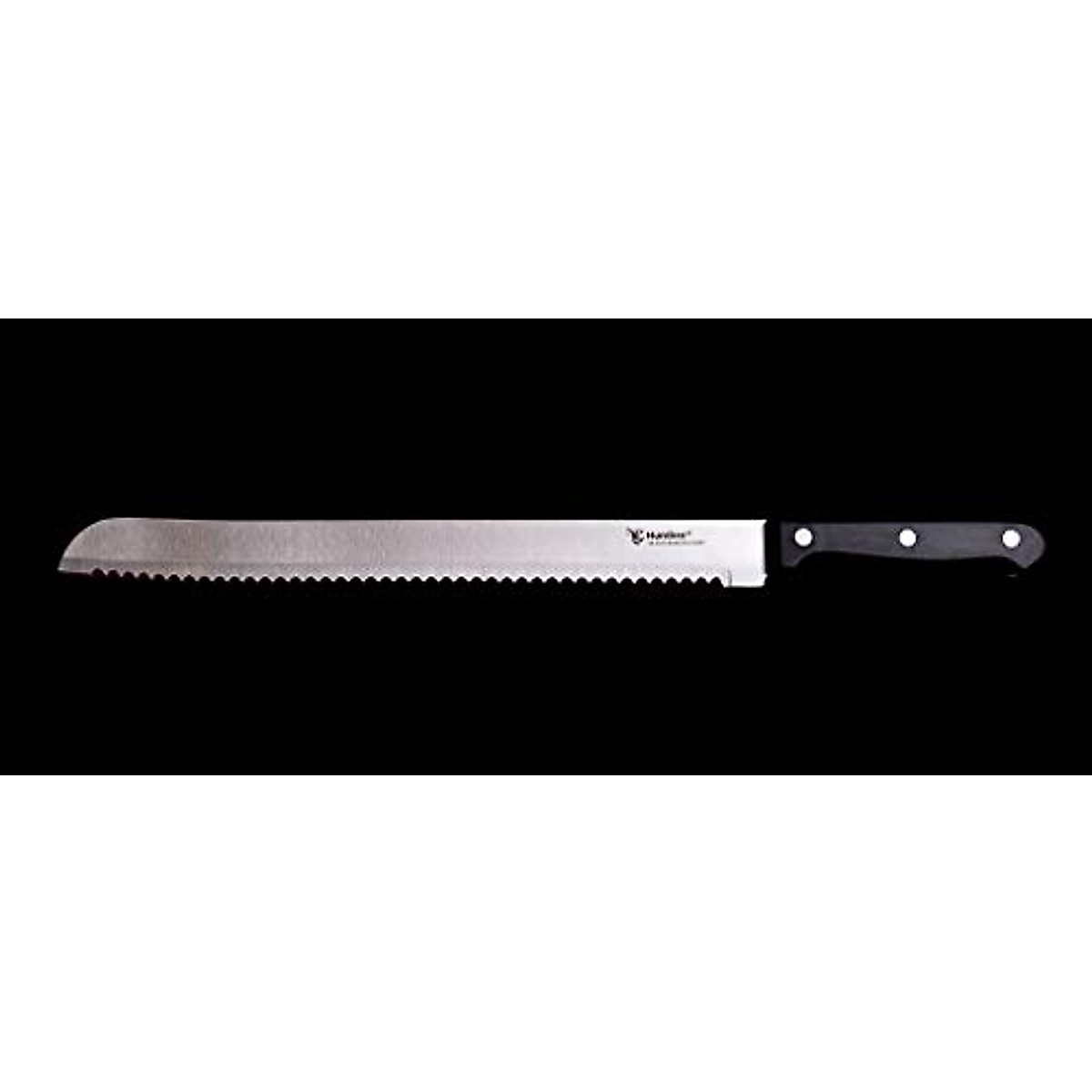 HUMBEE Chef Serrated Bread Knife For Home Kitchens Bread Knife 12 Inch Black