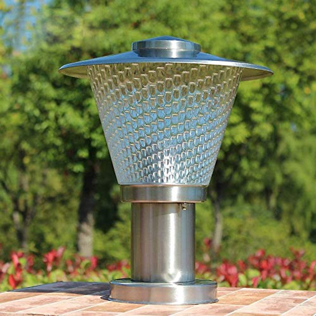ZZYJYALG Outdoor Waterproof Column Lamp Modern Minimalist Creative Stainless Steel Anti-Rust Lighting E27 Pillar Light Home Garden Corridor Wall Courtyard Decoration Post Lamp