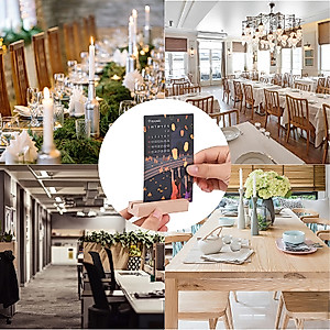 8 Pieces Wood Place Card Holders Table Number Holders Rustic Table Number Stands Wooden Sign Holders for Wedding Party Table Decoration