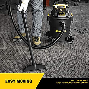 Stanley - SL18116P Wet/Dry Vacuum, 6 Gallon, 4 Horsepower Black