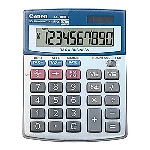Canon Office Products LS-100TS Business Calculator, multicolor, 4 1/8 x 5 1/4