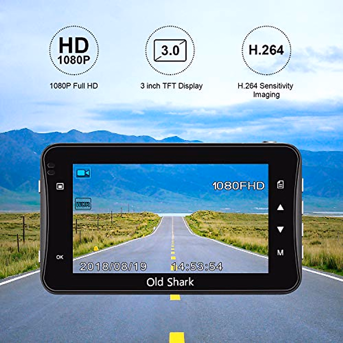 Dash Cam 1080P Full HD 3 Inch Dashboard Camera Car Recorder with 32GB Card 170°Wide Angle Dashcam Driving Loop Recording G-Sensor