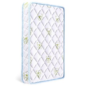 Letmxiu Premium Crib & Toddler Mattress, 100% Knitted Fabric, Premium Fleece Surface-Hypoallergenic, Soft Breathable, 5" Thick-Firm and Optimal Support, Non-Toxic Crib Mattress for Crib & Toddler Bed