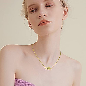 Starsinsky 18K Gold Koala Necklace - Cute Animal Koala Bear Jewelry Gifts for Women Girls Animal Lovers Stocking Stuffers-16+2Inch