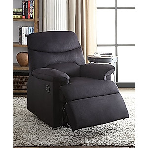 ACME Furniture Arcadia Recliner, black woven Fabric