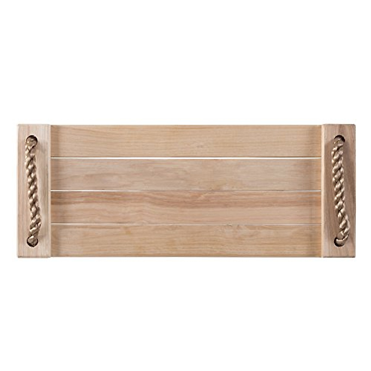 Hey! Play! Wooden Swing, Outdoor Flat Bench Seat with Adjustable Nylon Hanging Rope for Kids Playset Frame or Tree, Backyard Swinging Toy, Brown, 80-SA-062