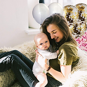 Baby Shower Decorations For Girl, Pink and Gold Baby Girl Shower Decorations set, Paper Lantern, Baby Shower Banner, It's a Girl Banner, Baby Girl Foil Balloon, Flower Pom Pom, Foil Tassel