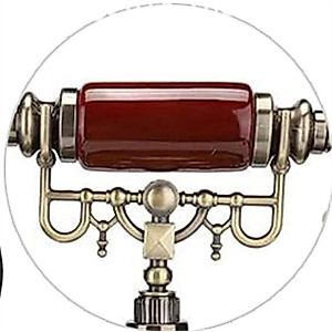 LIPPSY Retro Landline Telephone with Wood and Metal Body, Phones Creative European-Style Old Fixed Telephone for Home Hotel,Support SIM Card