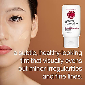 CONTROL CORRECTIVE Tinted Moisturizer With Spf 30, 2.5 Oz - Non-Greasy Hydration, Subtle, Healthy-Looking, Even Out Skin Tone, Moisturizes & Protects, Zinc, Titanium, Natural Sunscreen, Sheer Coverage