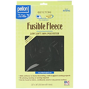 Pellon 987F Fusible Fleece 22" x 36" Package Black, Yard