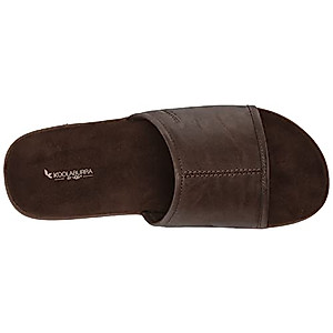 Koolaburra by UGG Men's TREEVE Slide Sandal, Chocolate Brown, 10