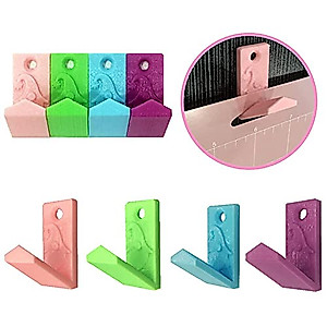 4 Pack Cutting mat Hanger/Cutting Mat Storage for Cricut, Standard Grip Cutting Mat holder for Cricut Explore One/Air/Air 2/Maker, Cut Mats Accessories for Cricut (Color Bundle)