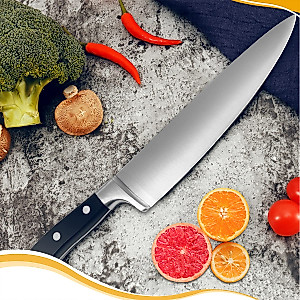 Chef Knife - 6-inch Professional Kitchen Knife German High Carbon Stainless Steel Chef's Knives with Ergonomic Handle and Gift Box