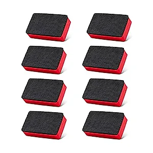 8PCS Clay Bar Sponge, Fine Grade Auto Detailing,Magic Car Pad Block Cleaning, Wax Polish Pad Tool, Kitchen Cleaning Sponge Home Cleaner, Reusable and Washable