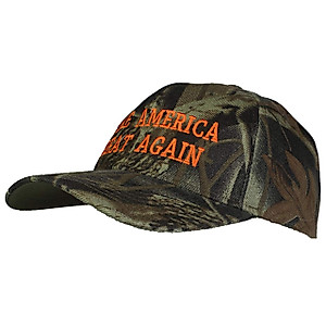 Tropic Hats Adult Embroidered Make America Great Again Trump Adjustable Ballcap - Hardwoods Camo
