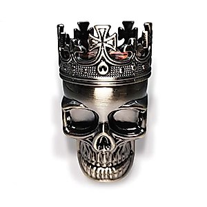 Skull Grinding Crusher 1.7 Inch-Bronze Black (3 piece in 1)