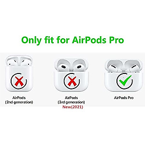 Wireless Case for AirPods Pro Cute Case with Keychain, Fur Ball Soft Silicone Protective Anti-Slip Case Cover, Shockproof Anti-Dropping Cases Compatible with Airpods Pro