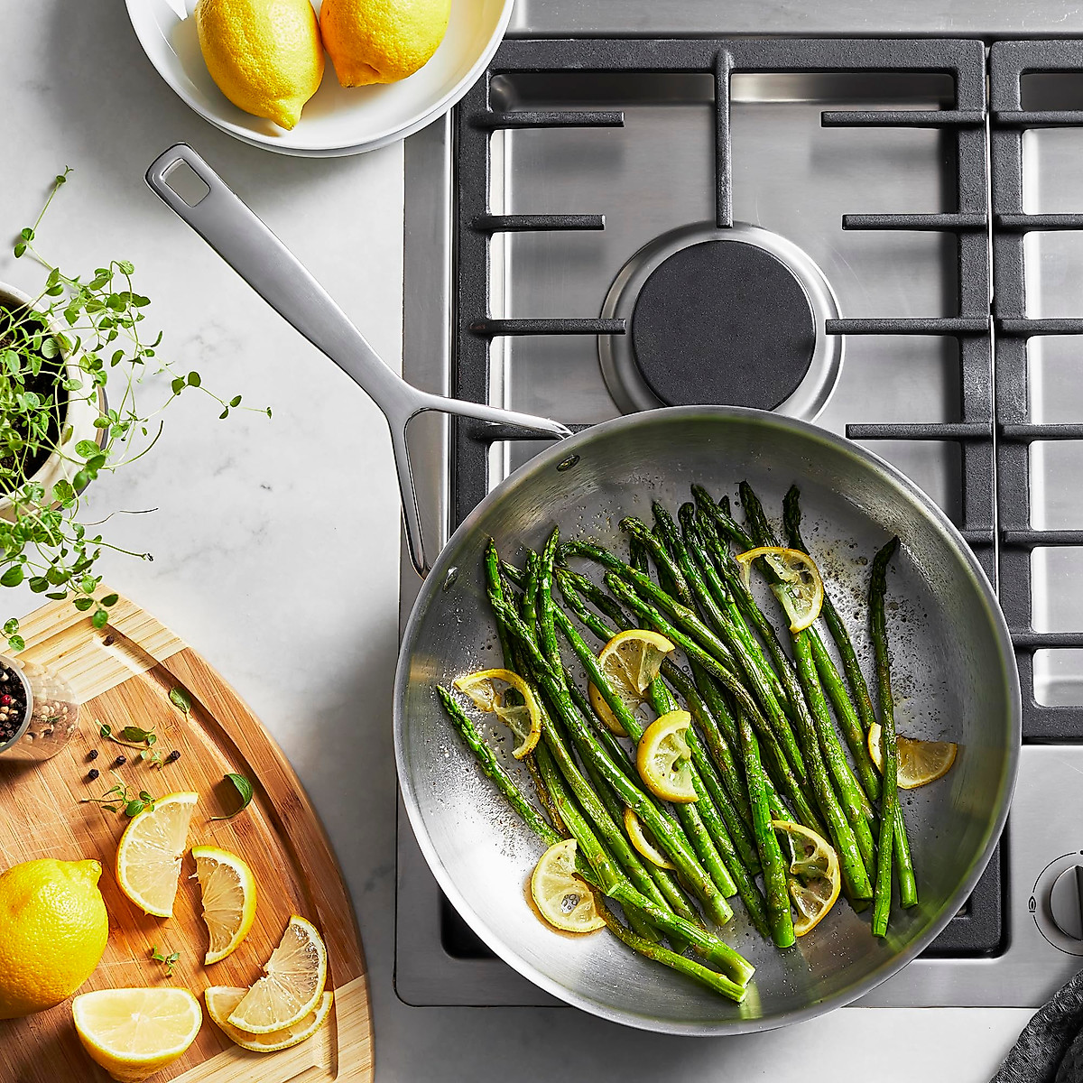 Demeyere Essential 5-ply 11-inch Stainless Steel Fry Pan