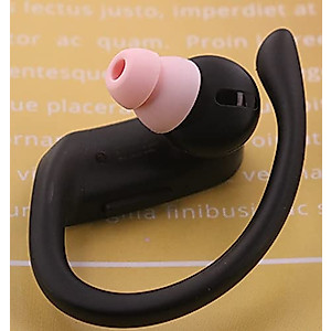 ALXCD Eartips Silicone Earbuds Tips Set Compatible with Powerbeats Pro, 4 Pairs S/M/L/D 4 Sizes Soft Silicone Ear Buds Tips Ear Tips, Compatible with Powerbeats Pro PB Pro 4 Pairs Cloud Pink