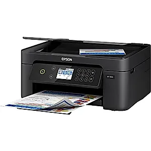 Epson Expression Home XP-4100 All-in-One Wireless Color Inkjet Printer, Black - Print Copy Scan - 10.0 ipm, 5760 x 1440 dpi, 2.4" Color LCD, Auto 2-Sided Printing, Voice-Activated, USB, Wi-Fi Direct