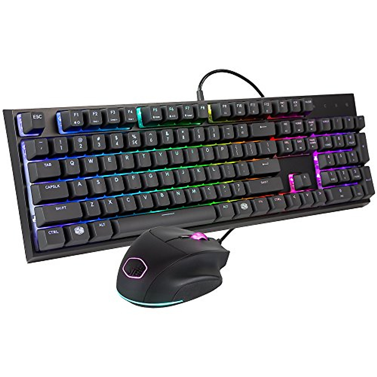 Cooler Master MasterSet MS120 Gaming Keyboard & Mouse Combo, Floating, Clicky Full RGB LED Backlit, On the Fly