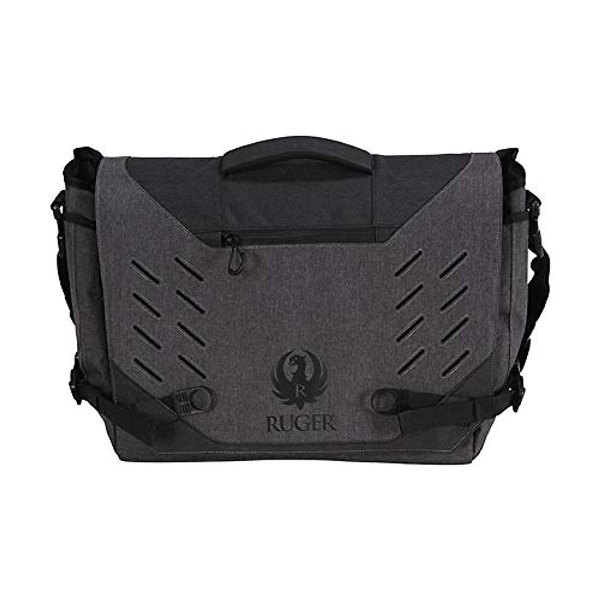 Allen Company Messenger Bag and Backpack with Laptop and Concealed Carry Pocket, Gray/Black