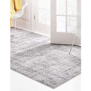 Unique Loom Portland Collection Area Rug - Woodburn (3' 3" x 5' 3" Rectangle, Gray/Ivory)