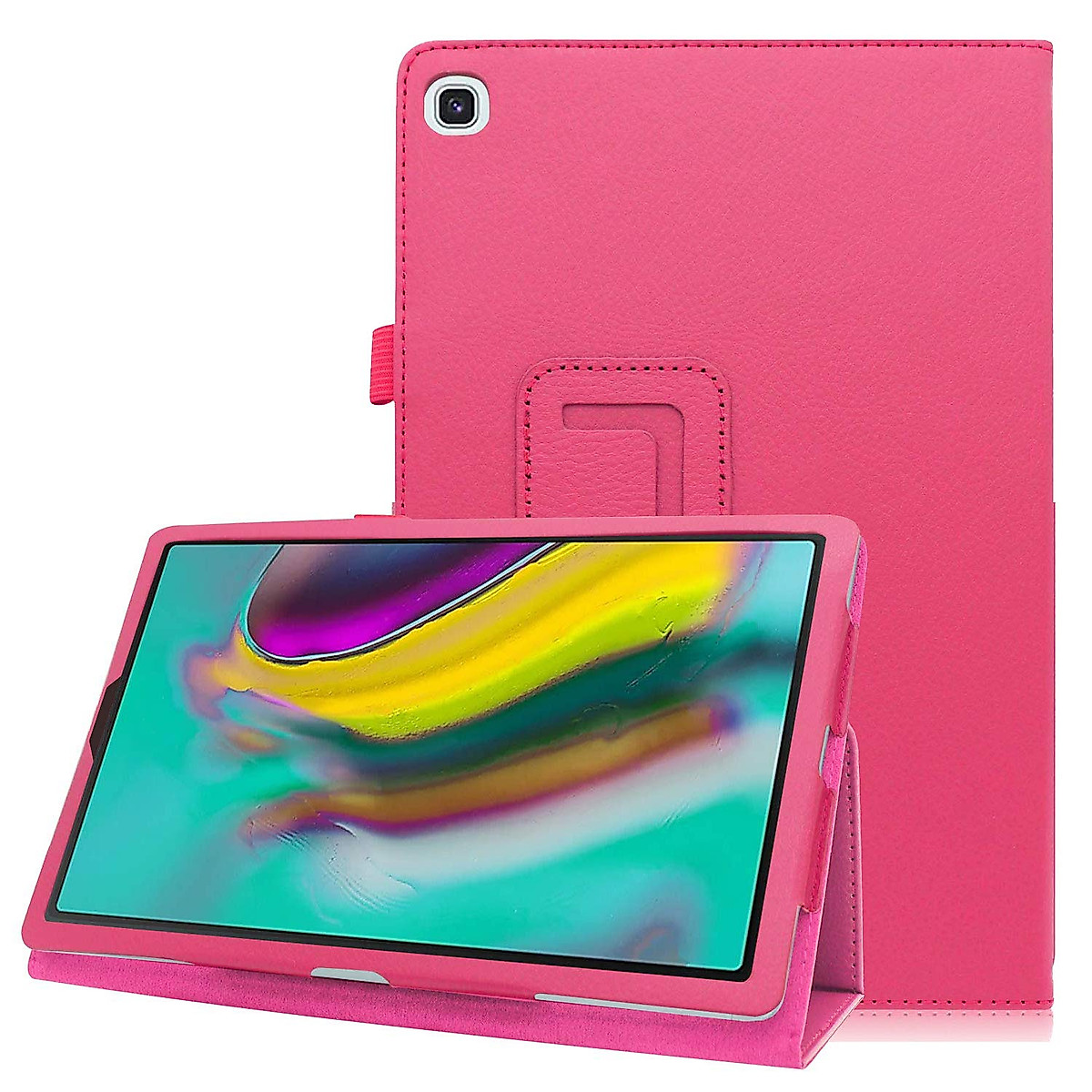 EpicGadget Case for Galaxy Tab A 10.1 2019 (SM-T510/SM-T515), PU Leather Folding Stand Folio Cover Case for Samsung Galaxy Tab A 10.1 Released in 2019 (Pink)