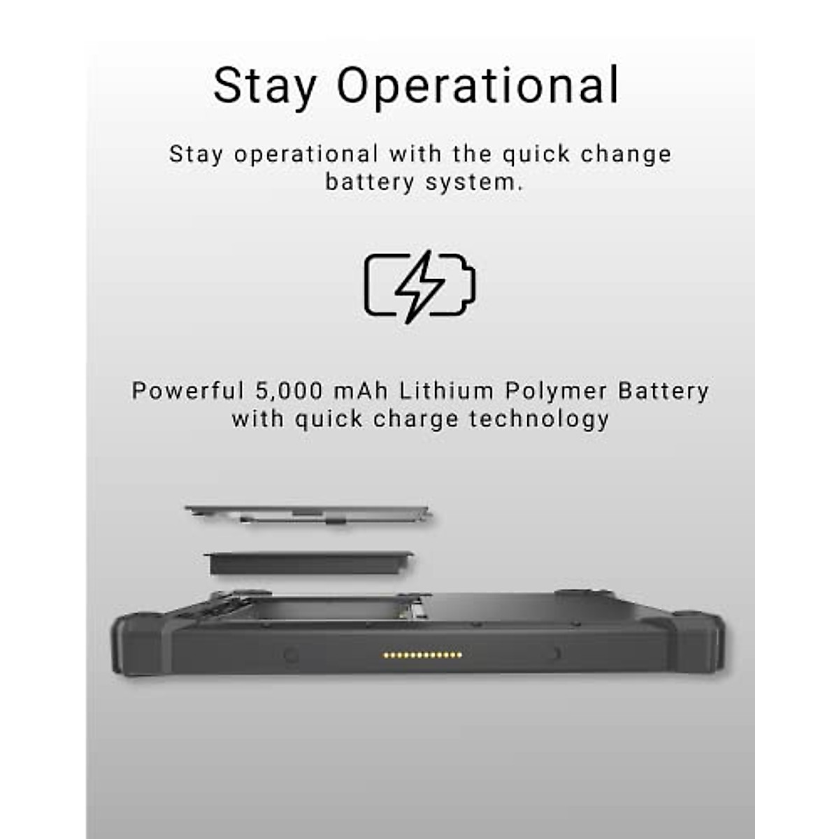 Minno Intrepid Rugged Windows Tablet with 2D Scanner (8 Inch)