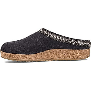 HAFLINGER Zigzag Clog - Charcoal, 45