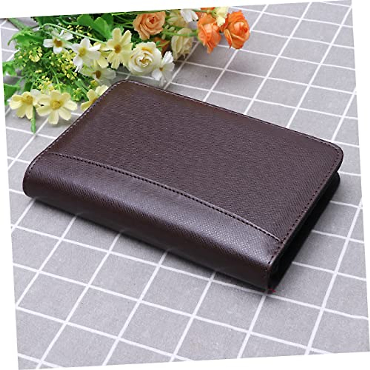 Ciieeo Notepad Calculator Leather padfolio Zippered Leather Portfolio Business Portfolio Zipper Portfolio Business Notepad Business padfolio folders for Binders with Zipper Wallet