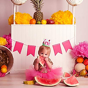 Watermelon Party Decorations For 1st Birthday - Watermelon Birthday Crown For Photo Booth Props And Backdrop Cake Smash, Best Watermelon Birthday Party Supplies For Kids (Watermelon Birthday Crown)