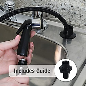 Danco 10345 9D000 Faucet Side Spray Head, Black