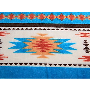 All American Collection Super Soft Ultra Comfort Plush Microfiber Solid Throw Blanket for Couch Home Bedroom Living Room (King, Beverly Blue Southwest)