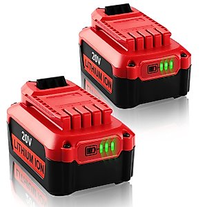 Ahomtikk 2 Pack 20V 6.5Ah Replacement Battery for Craftsman V20 Lithium Ion Battery CMCB205 CMCB204 CMCB204-2 CMCB202 CMCB202-2 Craftsman 20 Volt Battery (All of V20 Cordless Tool Series)