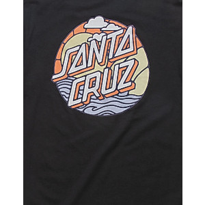 SANTA CRUZ Cliff View Dot S/S Regular T-Shirt Eco Black Lg Mens