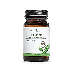 Life 9 Probiotic Supplement by Young Living - Boost Immunity & Digestive and Gut Health Support - 30 Capsules - 17 Billion Live Cultures - 9 Beneficial Strains