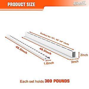 TORACK Garage Ceiling Bin Storage Rack, Overhead Tote Storage Rail System Heavy Duty Adjustable Tote Slide Garage Storage System(Black, Bins are not included)