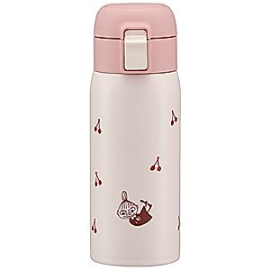 Skater STOT3 Stainless Steel Mug Bottle, Hot and Cold Retention, One-Touch 11.8 fl oz (350 ml), Moomin, Little My, Diameter 2.6 x Height 7.2 inches (65 x 182 mm)