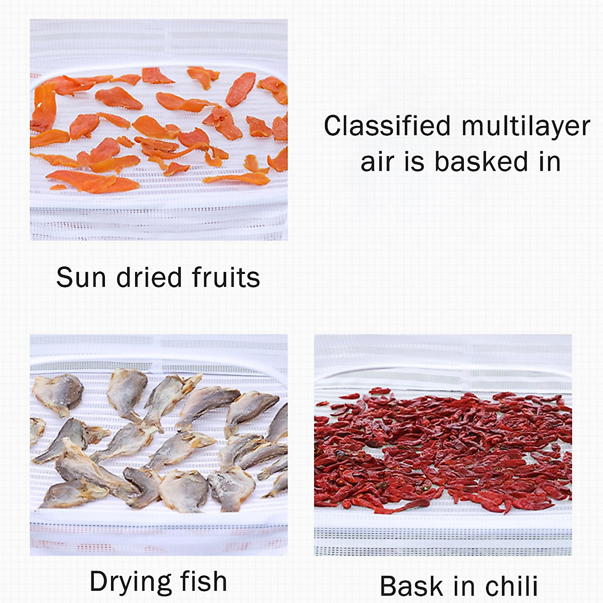 bbJJbbY Herb Drying Rack Net 3 Layers Mesh Hanging Clothes Drying Racks with Zip Windproof Hook 37x23.62x15.75 in Breathable Drying Rack for Vegetables, Fish Home Supplies