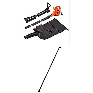 BLACK+DECKER Power Boost Blower/Vacuum with Quick Connect Gutter Cleaner Attachment (BEBL7000 & BZOBL50)