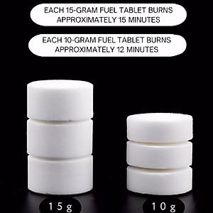 Godora 46 PCS Solid Fuel Tablets, Powerful Solid Fuel (1300-Degree), Lit Easily Solid Fuel Tablets, Waterproof Solid Fuel Tablets for Backpacking, Outdoor, Camping, and Emergency Use -Eco Friendly