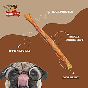 Cowdog Chews Premium Puppy Bully Stick for Small Dogs - Natural Dog Treats Delights for Their Chewing Needs 20 Oz (580 gr.)