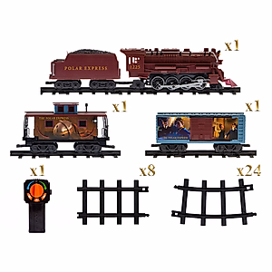 Lionel Polar Freight Ready-to-Play Battery Powered Model Train Set with Remote