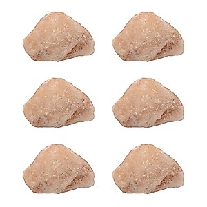 6PK Raw Halite, Mineral Specimens - Approx. 1" - Geologist Selected & Hand Processed - Great for Science Classrooms - Class Pack - Eisco Labs
