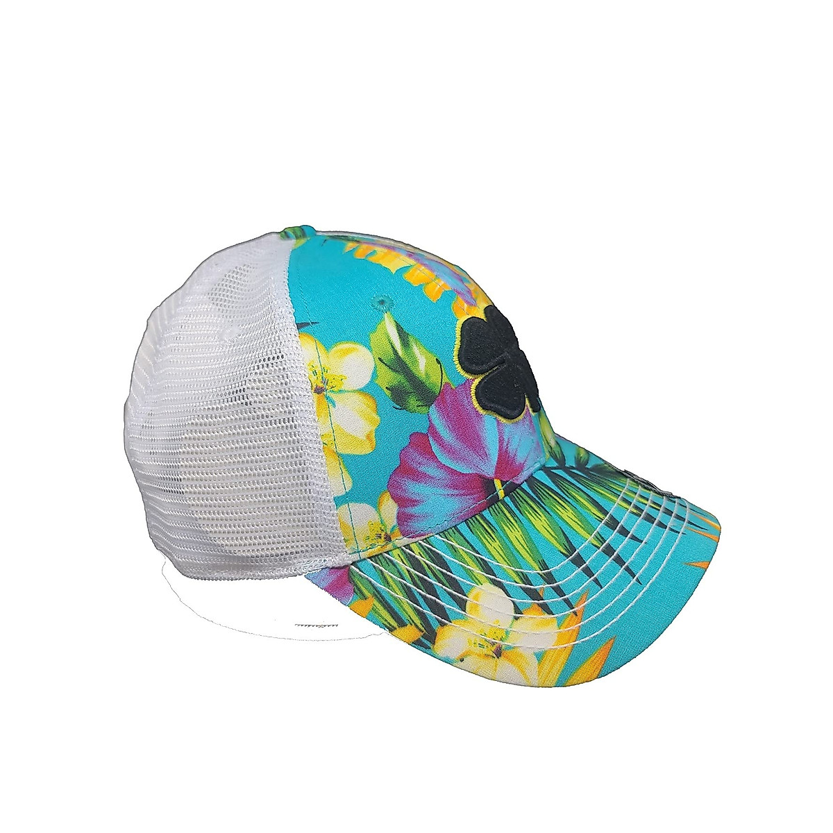Black Clover Island Lu 5 - Black/Yellow/Tropical/White Mesh - Adjustable