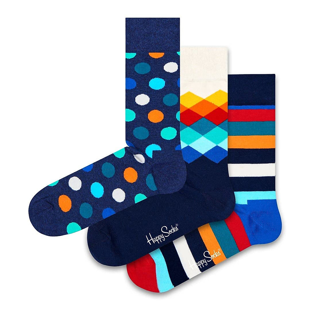 Happy Socks Men's Classic Mix Gift Box Socks Multicolour in size US 8-12