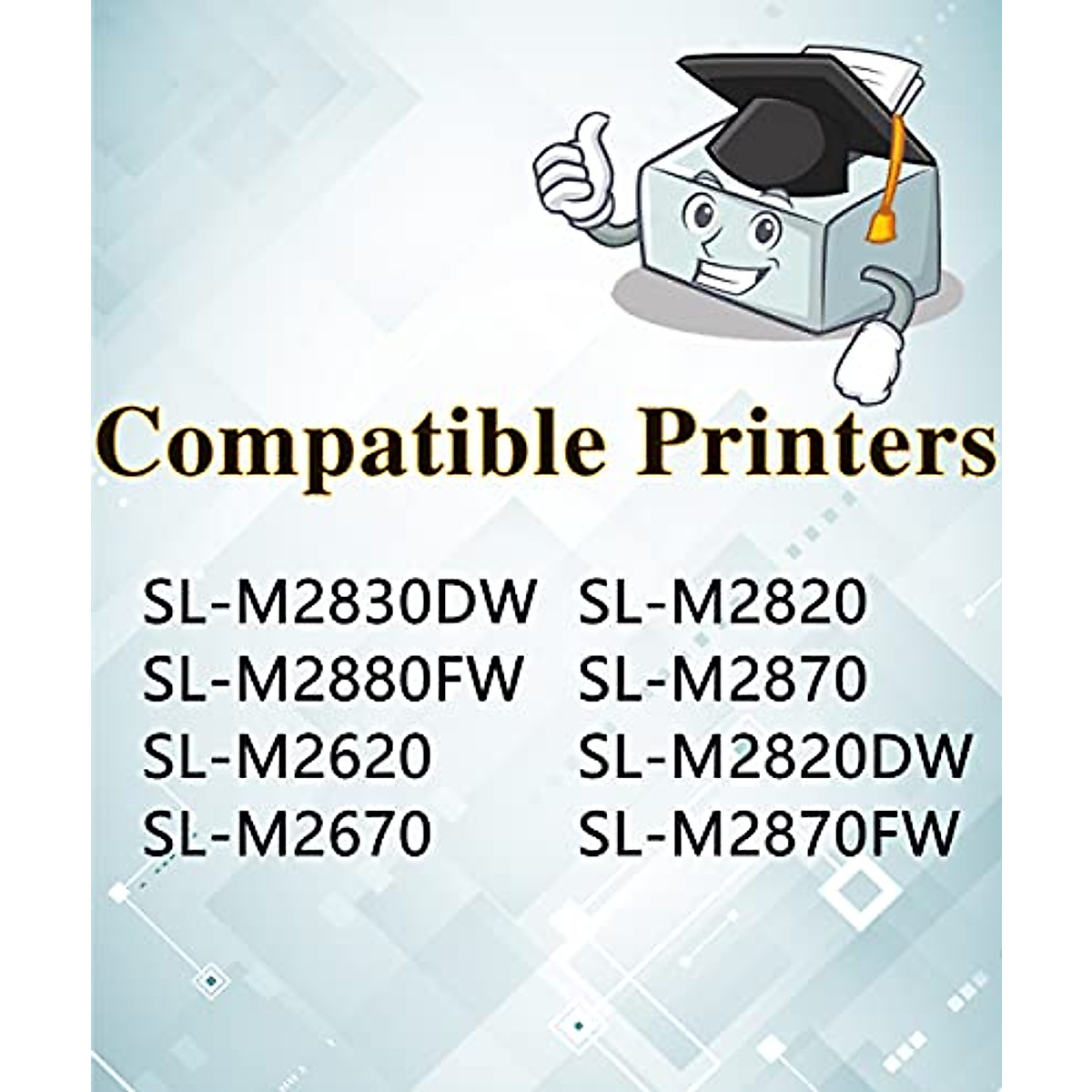 MM MUCH & MORE Compatible Toner Cartridge Replacement for Samsung D115L MLT-D115L 115L MLTD115L to use with Xpress SL-M2620 SL-M2670 SL-M2830DW SL-M2880FW SL-M2820DW SL-M2870FW Printer (1-Pack, Black)