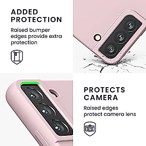 kwmobile Case Compatible with Samsung Galaxy S22 Case - TPU Silicone Phone Cover with Soft Finish - Antique Pink Matte