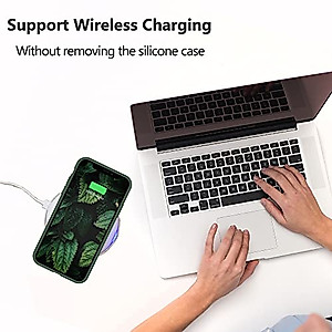 ZVastt iPhone 11 Case iPhone 11 Phone Case Liquid Silicone Soft Gel Rubber Cover Microfiber Lining Anti-Scratch Durable Full Body Shockproof Protective Phone Cases for iPhone 11 6.1", Forest Green